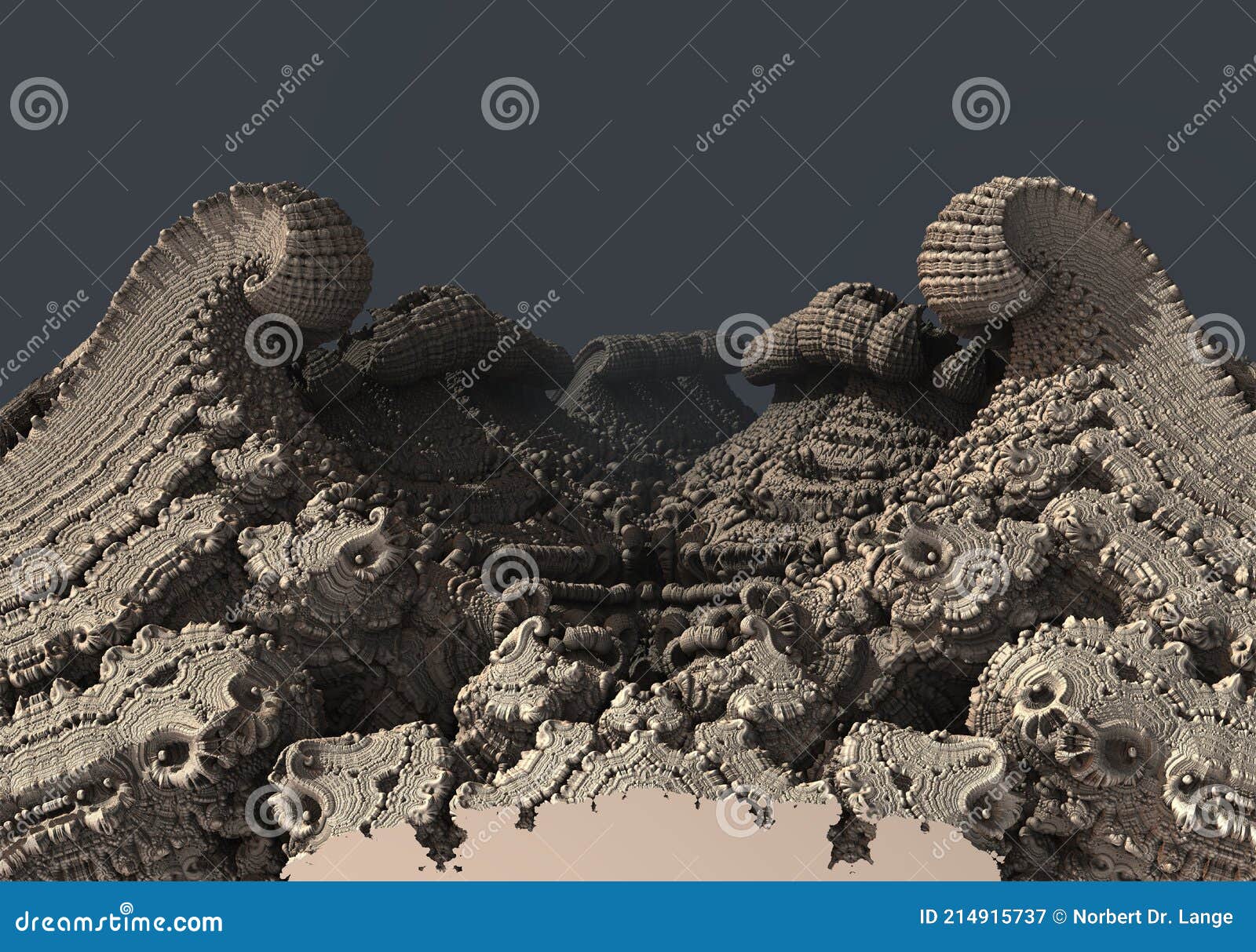 Three-dimensional Mountain stock illustration. Illustration of colored ...