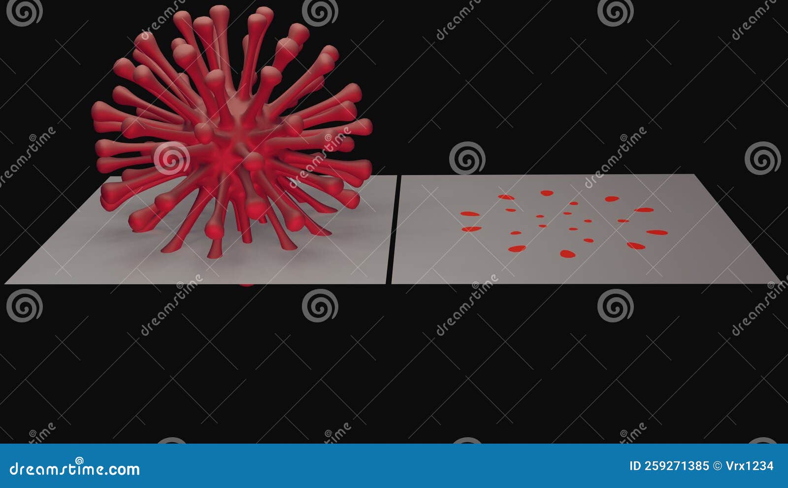 3d Object Interacting With 2d Plane 3d Render Illustration View 2