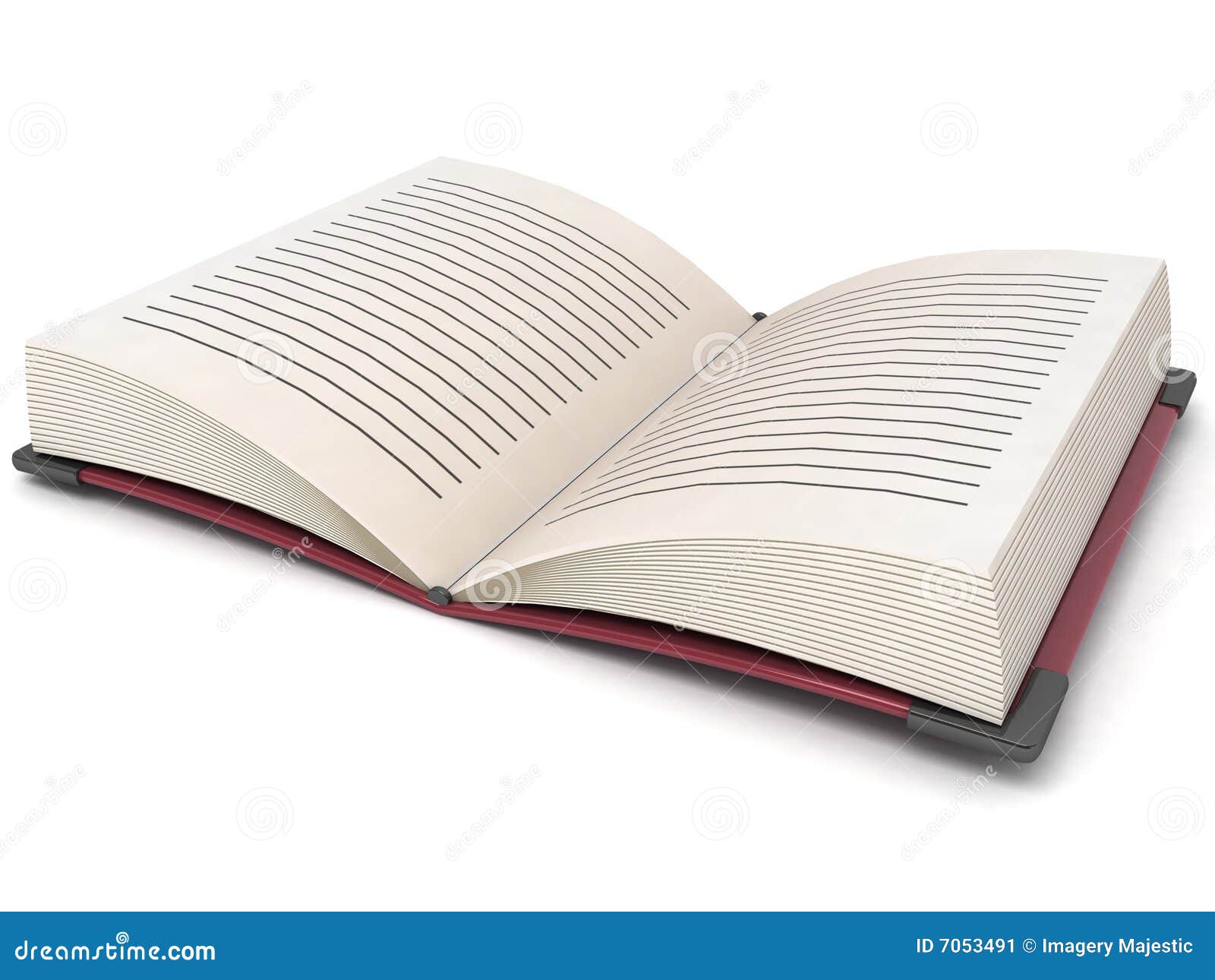Three Dimensional Open Book Stock Illustration - Illustration of ...