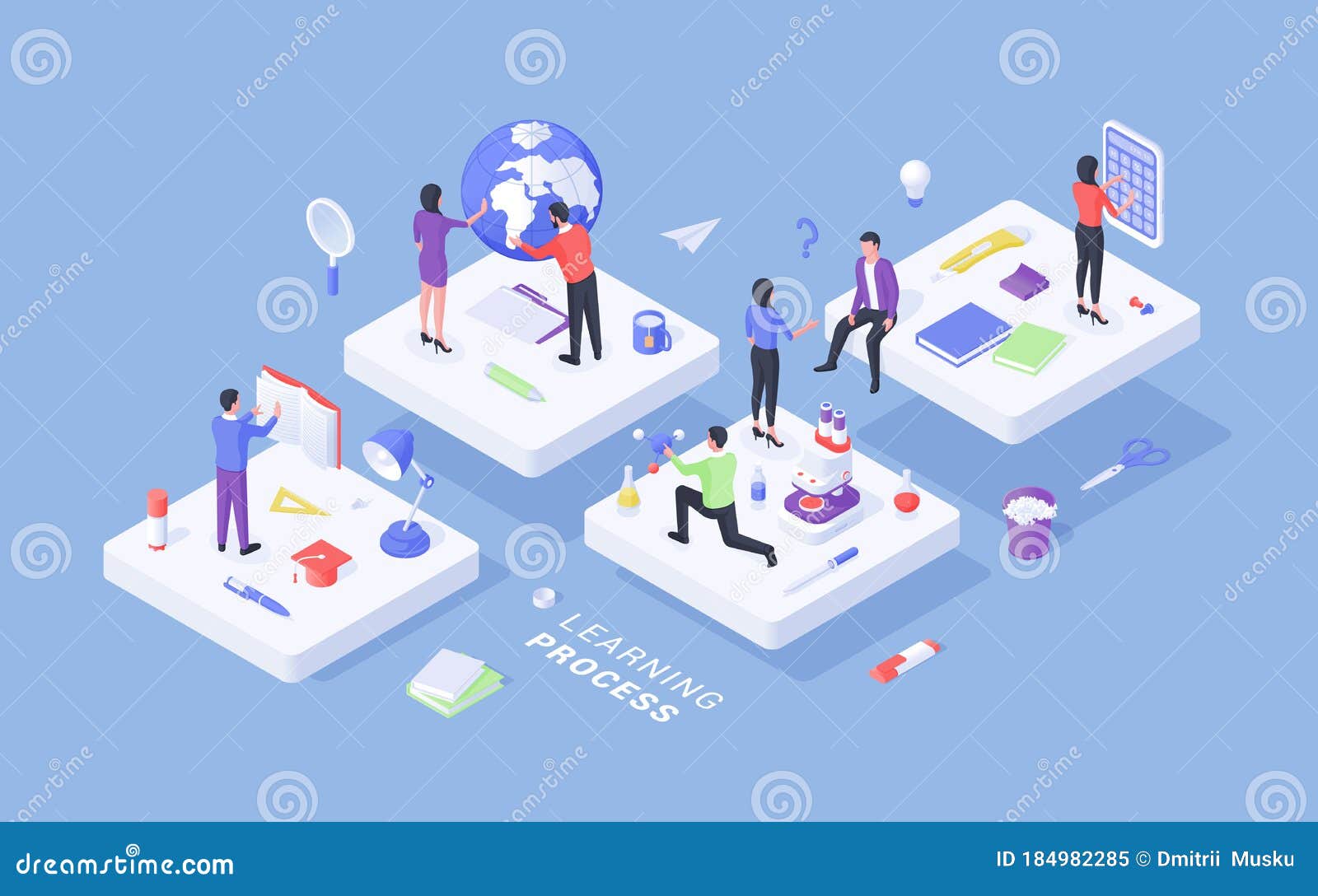 Three Dimensional of People Studying and Learning Different Sciences ...