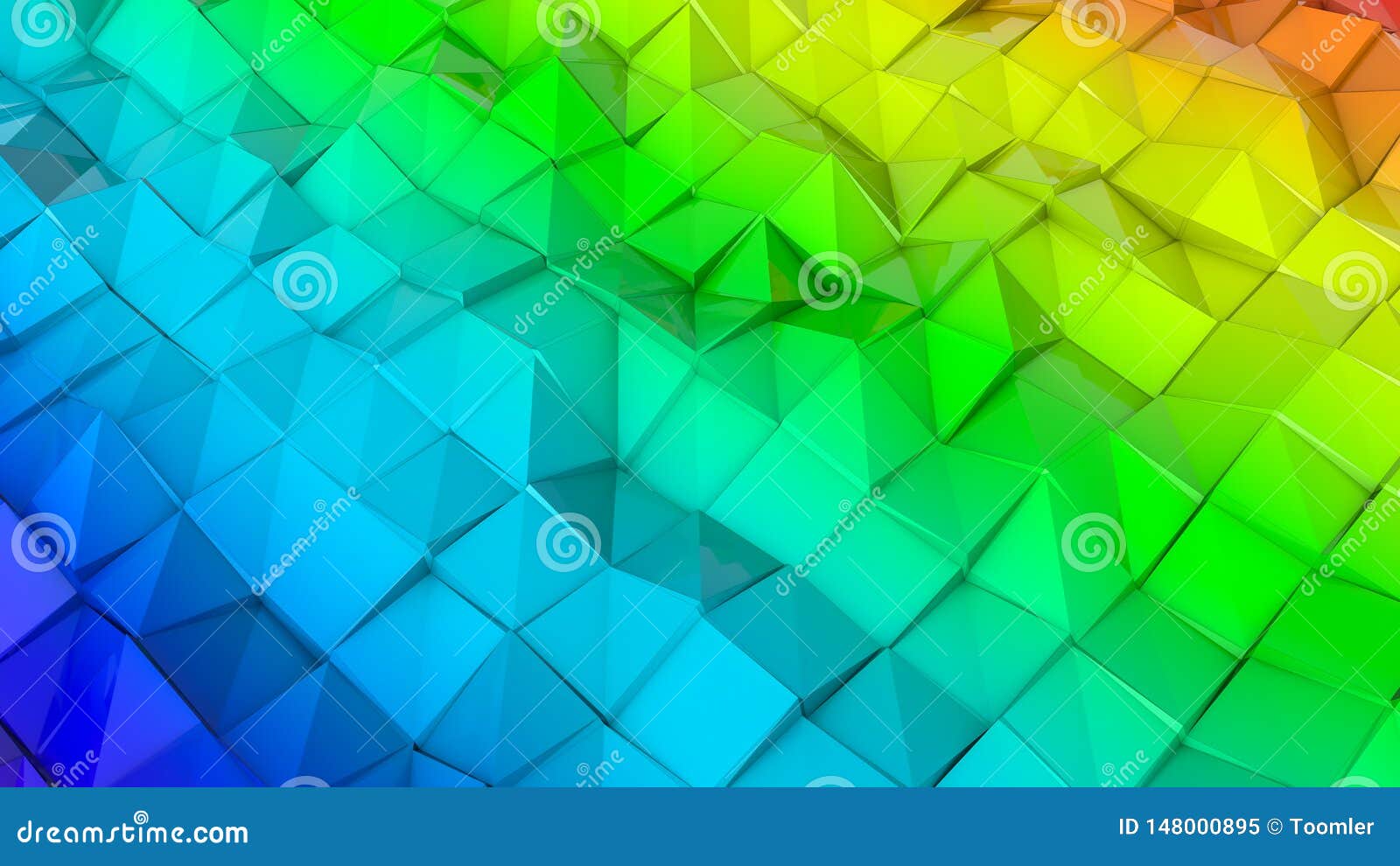 Three-dimensional Plane of Iridescent Color. 3d Render Stock ...
