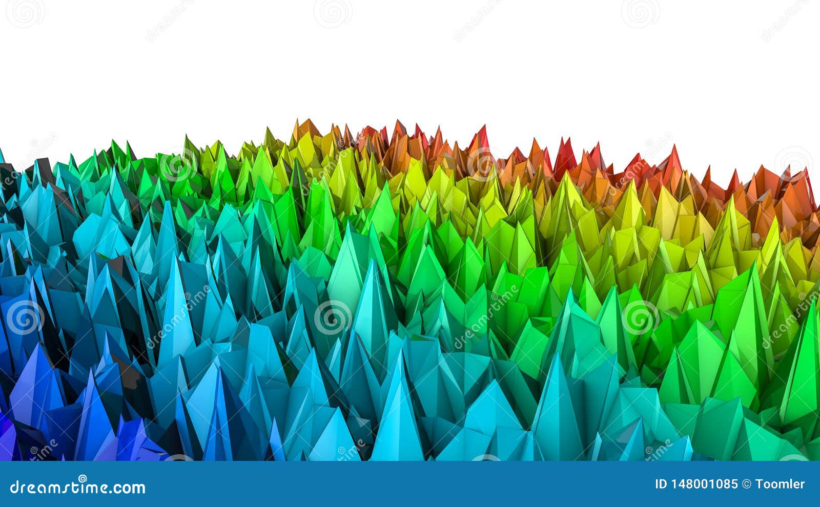 Three-dimensional Plane of Iridescent Color. 3d Render Stock ...