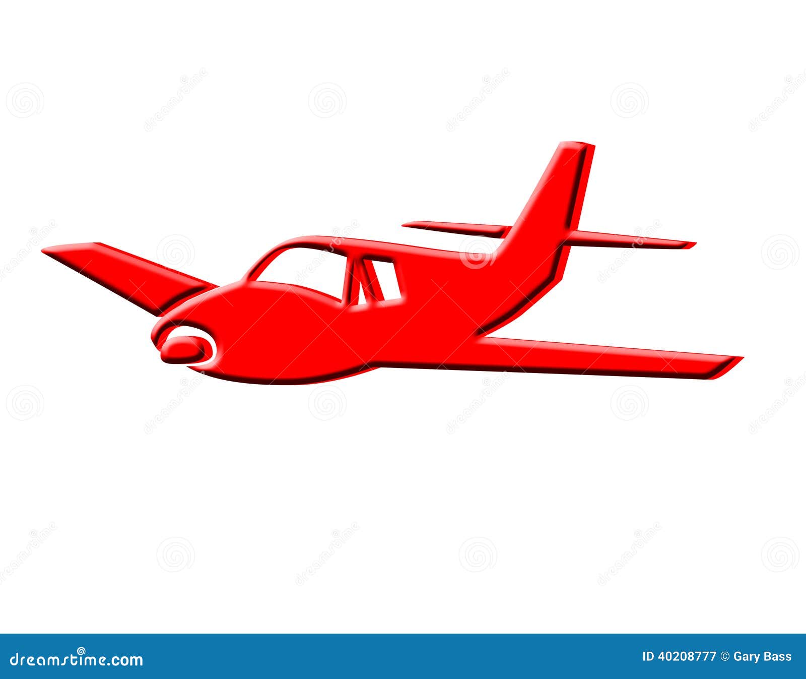 Three dimensional plane stock illustration. Illustration of ...