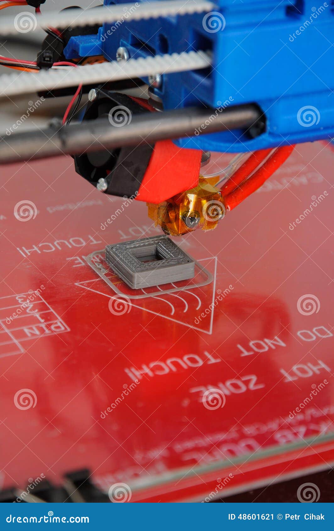 Three dimensional print stock image. Image of printing - 48601621
