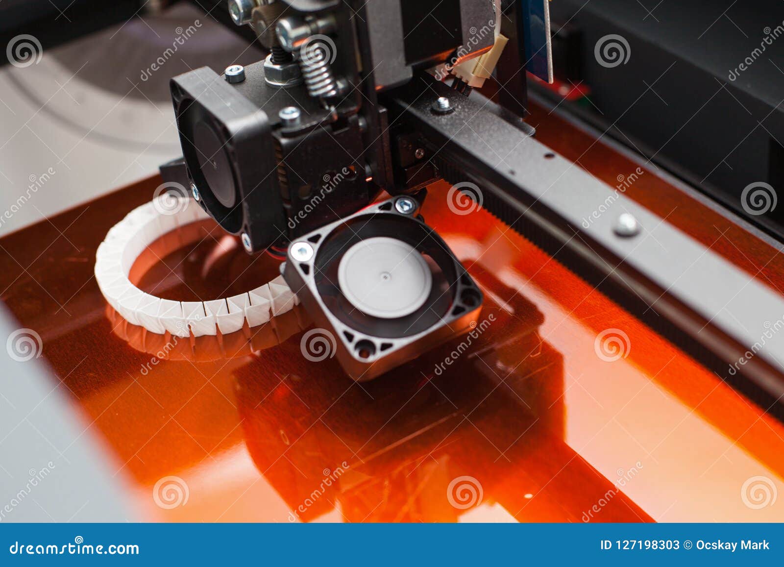 Three-dimensional printer stock image. Image of abstract - 127198303