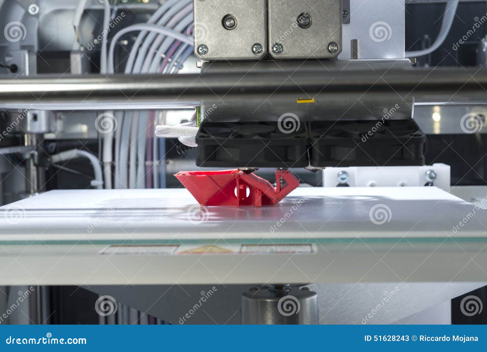 Three Dimensional Printing Machine Stock Image - Image of gray ...