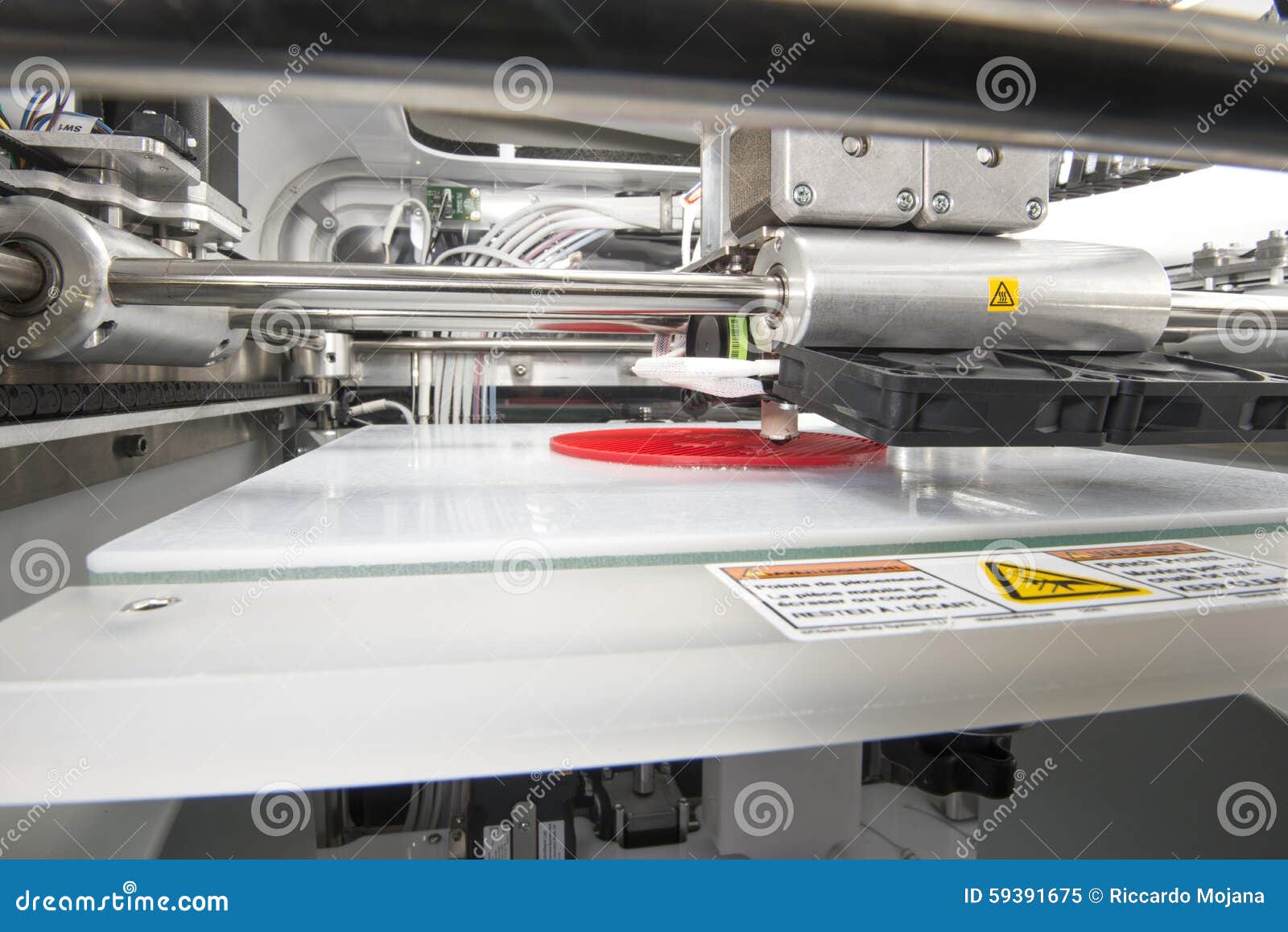 Three Dimensional Printing Machine Stock Image - Image of automated ...