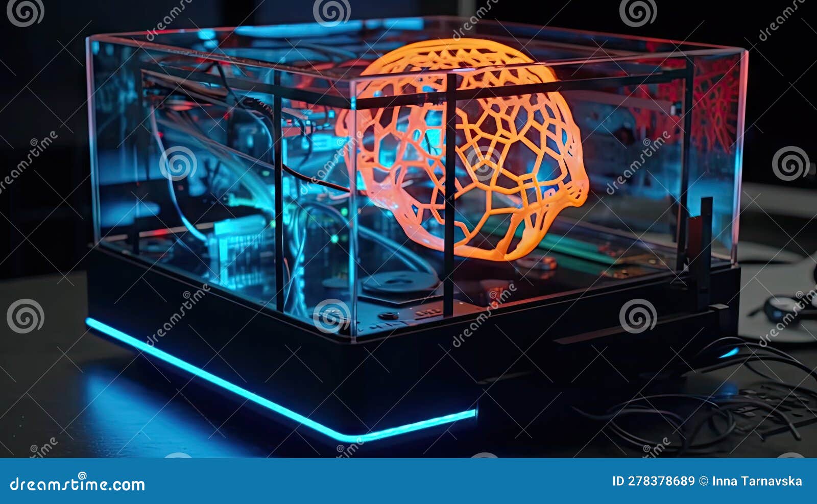 Three Dimensional Printing Machine,3D Glass Cube Making Pink Neon Color ...