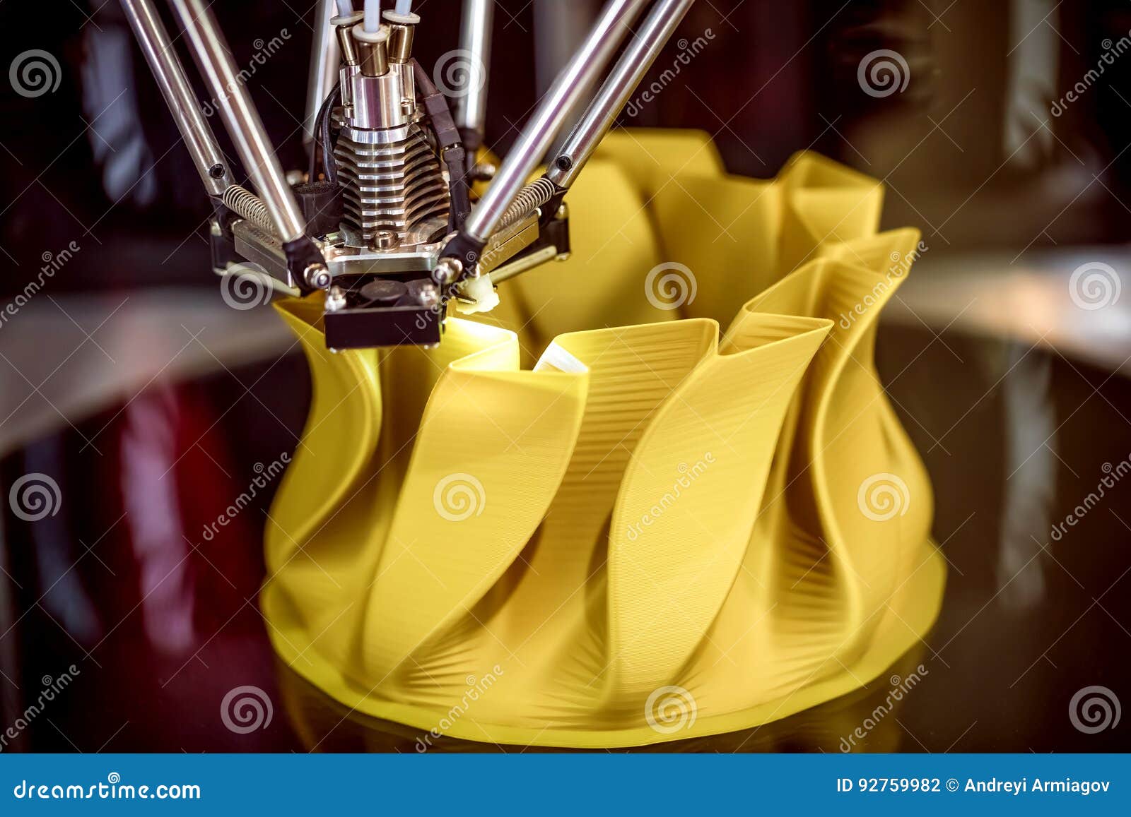 Three Dimensional Printing Machine Stock Photo - Image of industrial ...