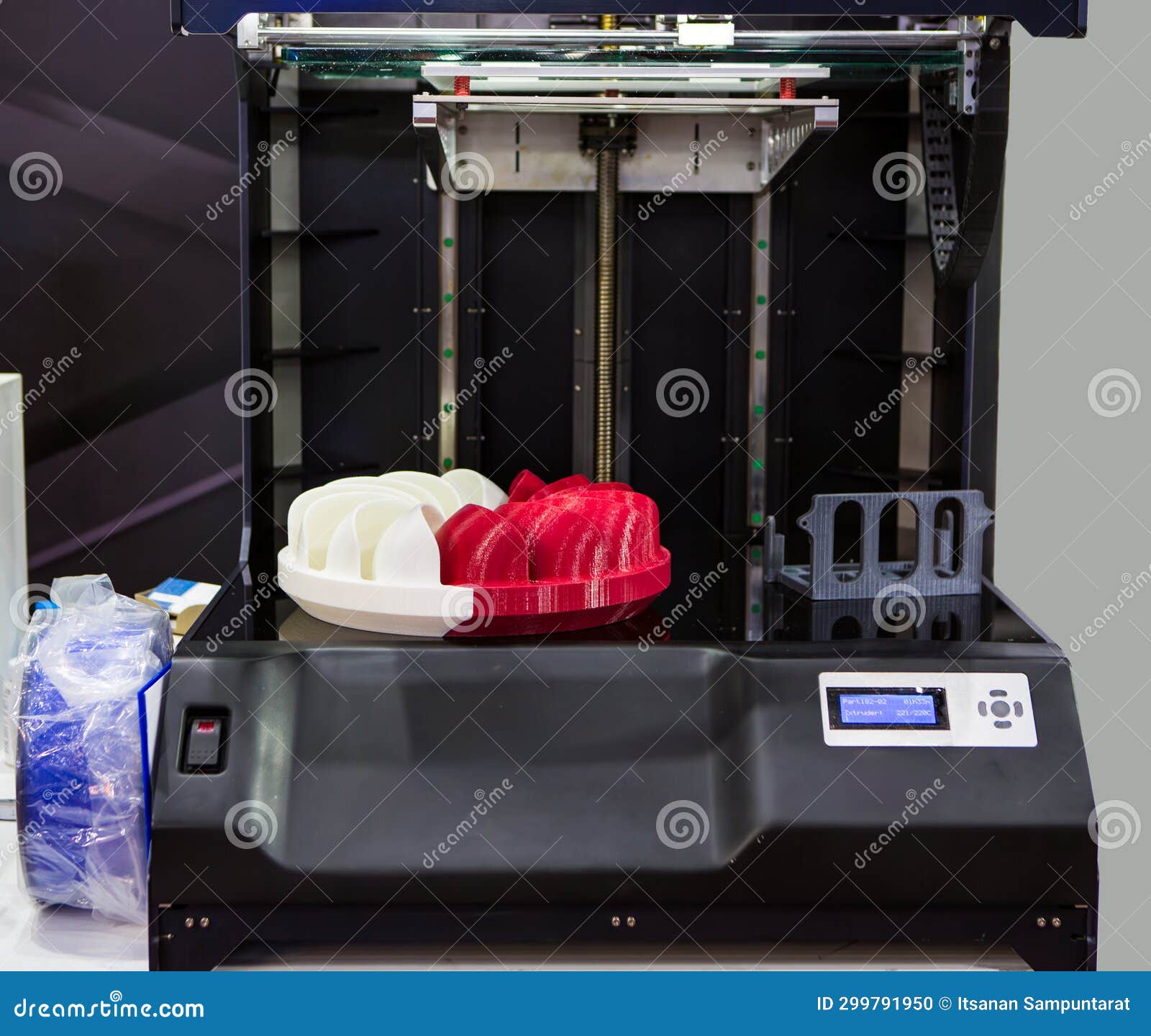 Three Dimensional Printing Machine Stock Photo - Image of additive ...