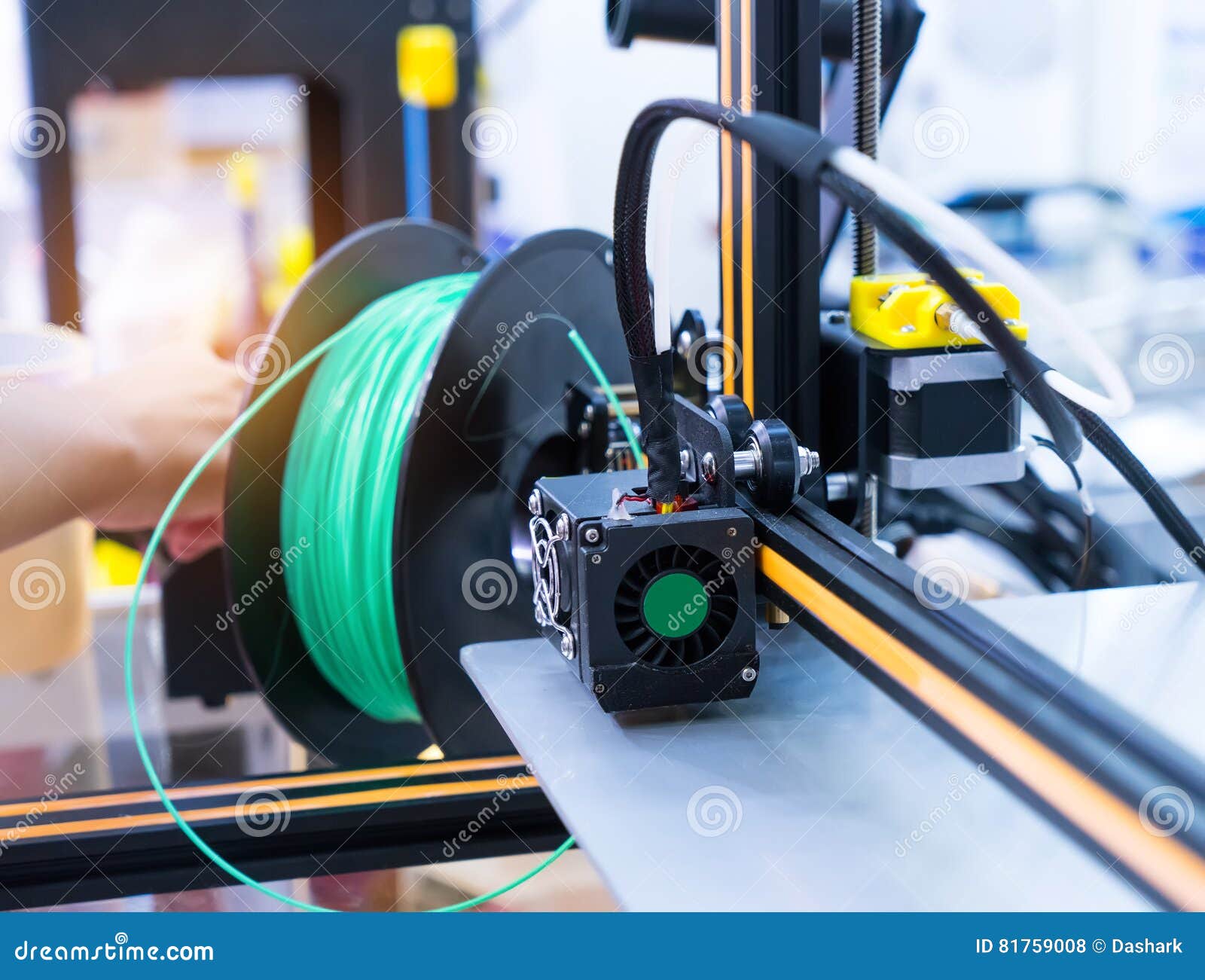 Three Dimensional Printing Machine Stock Photo - Image of making ...