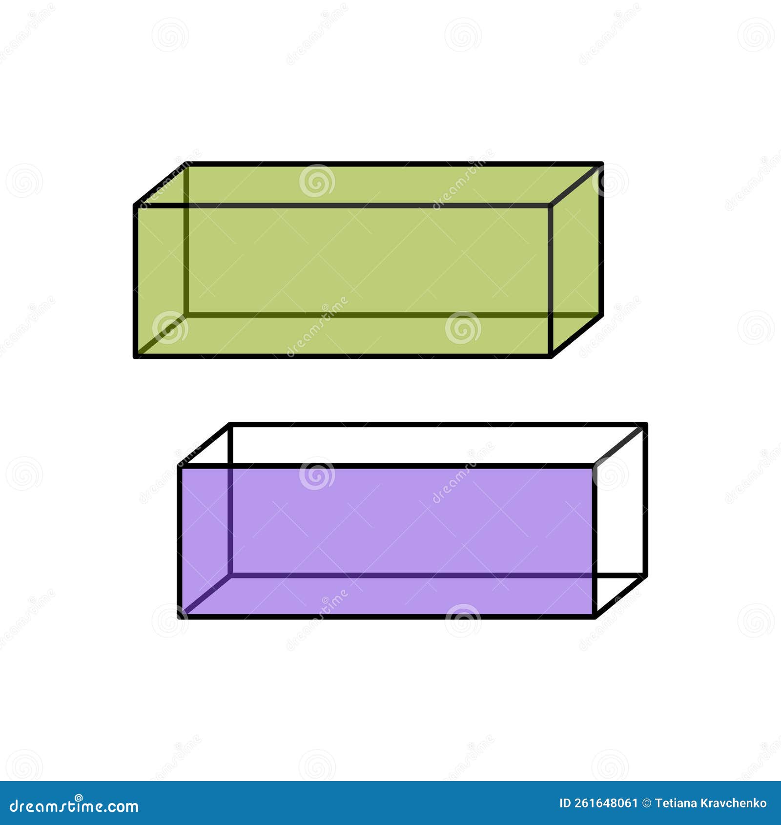 Three-dimensional Rectangles. Team Concept. Vector Illustration. Stock ...