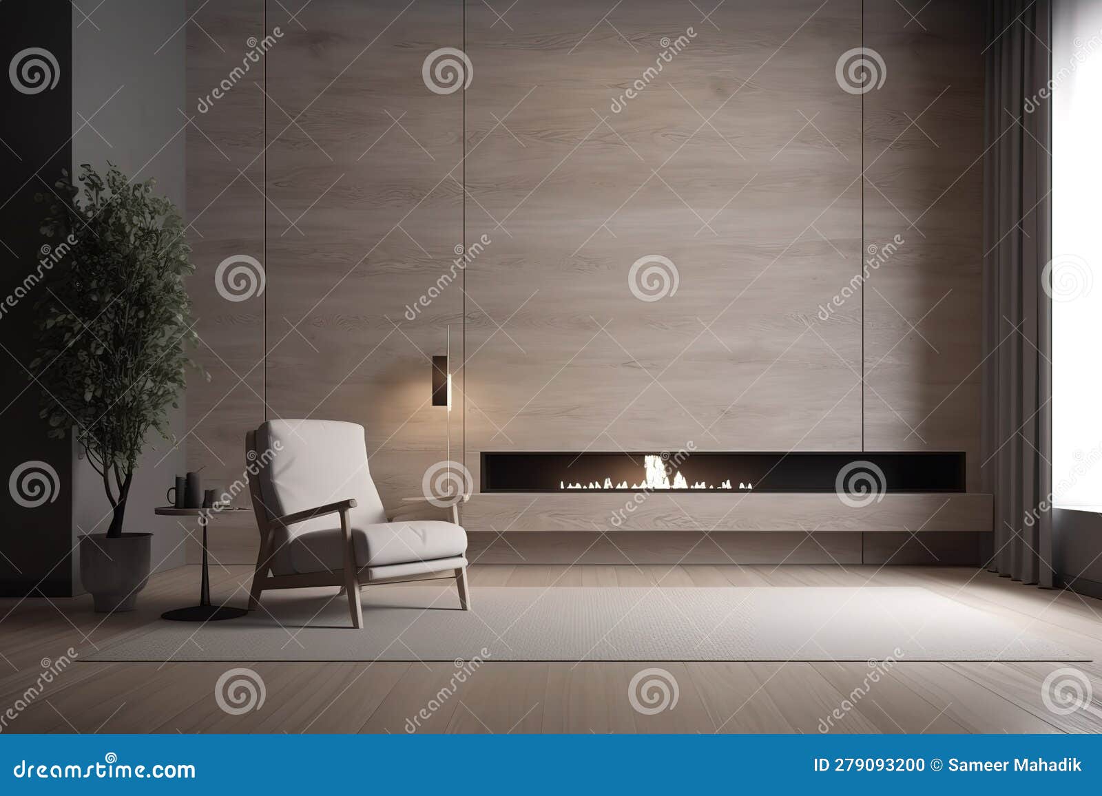 Three Dimensional Render of Living Room. Generative AI Stock ...