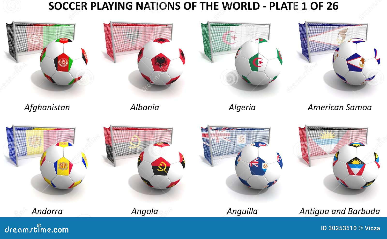 Soccer Playing Nations of the World Stock Illustration - Illustration ...