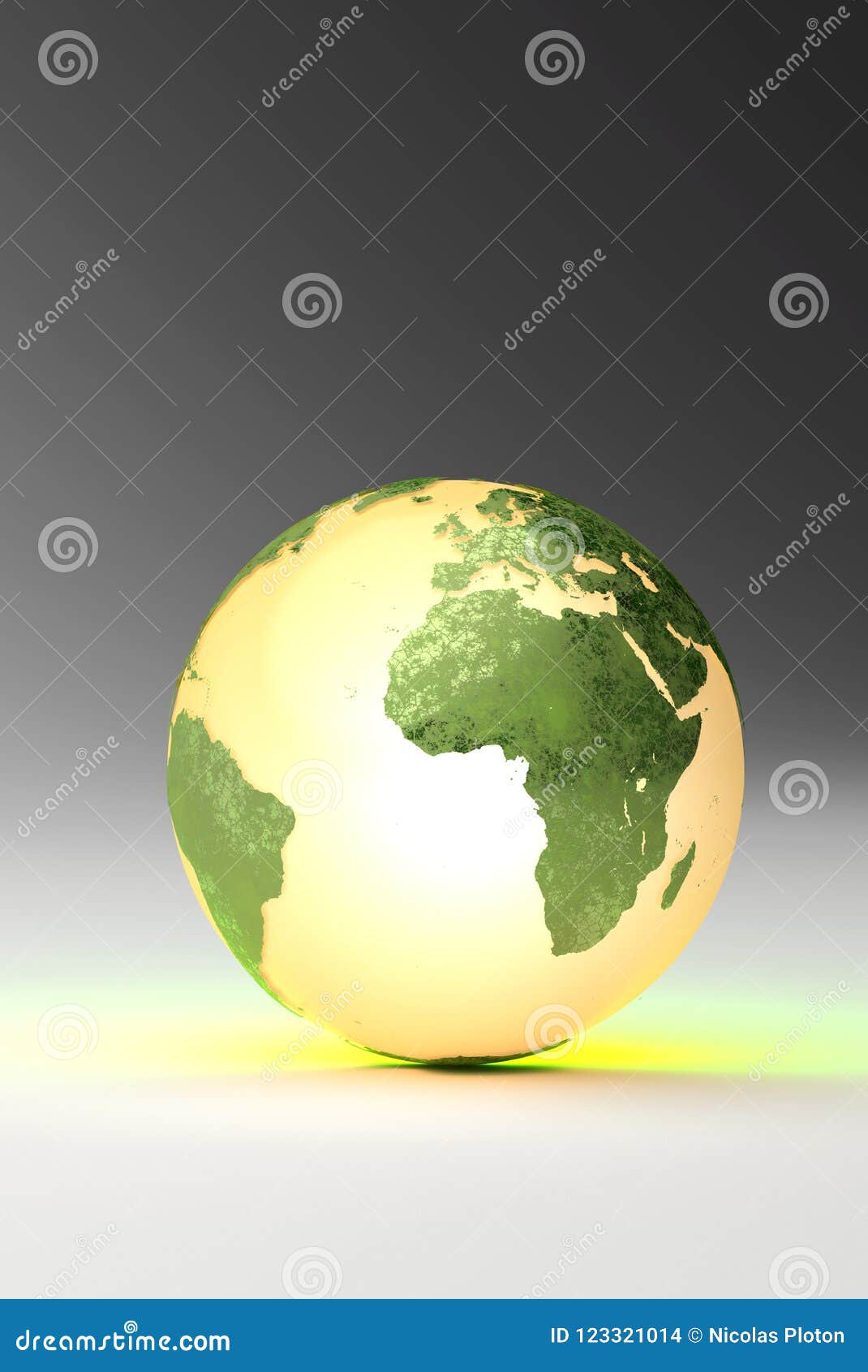 Background of the Earth in Portrait Orientation Stock Illustration ...