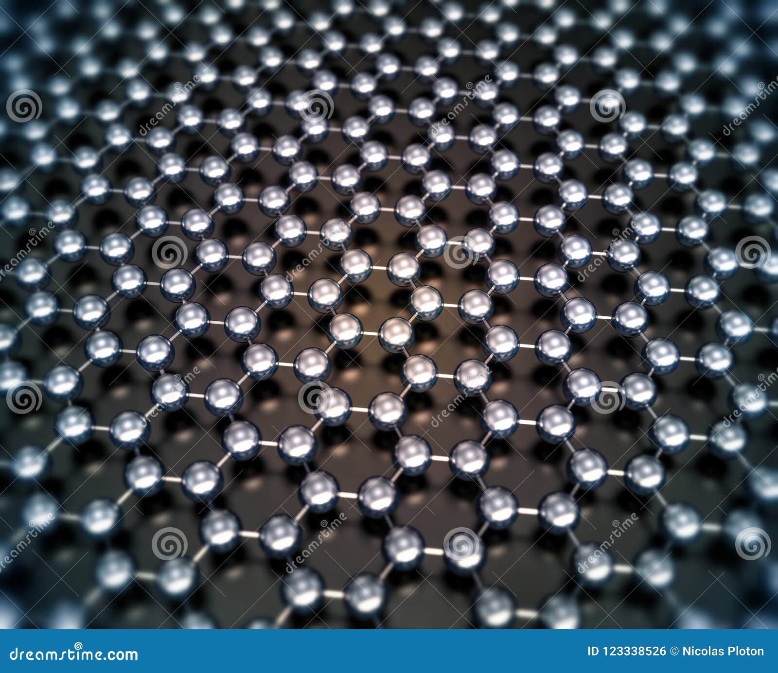 Close-up on a Nano Structure Stock Illustration - Illustration of ...