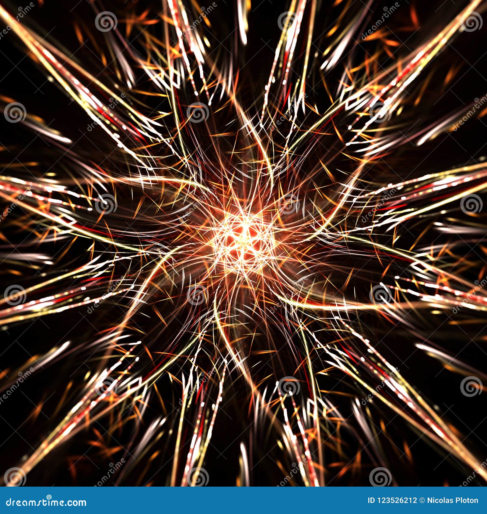 Magical brown flower stock photo. Image of nature, geometric - 123526212