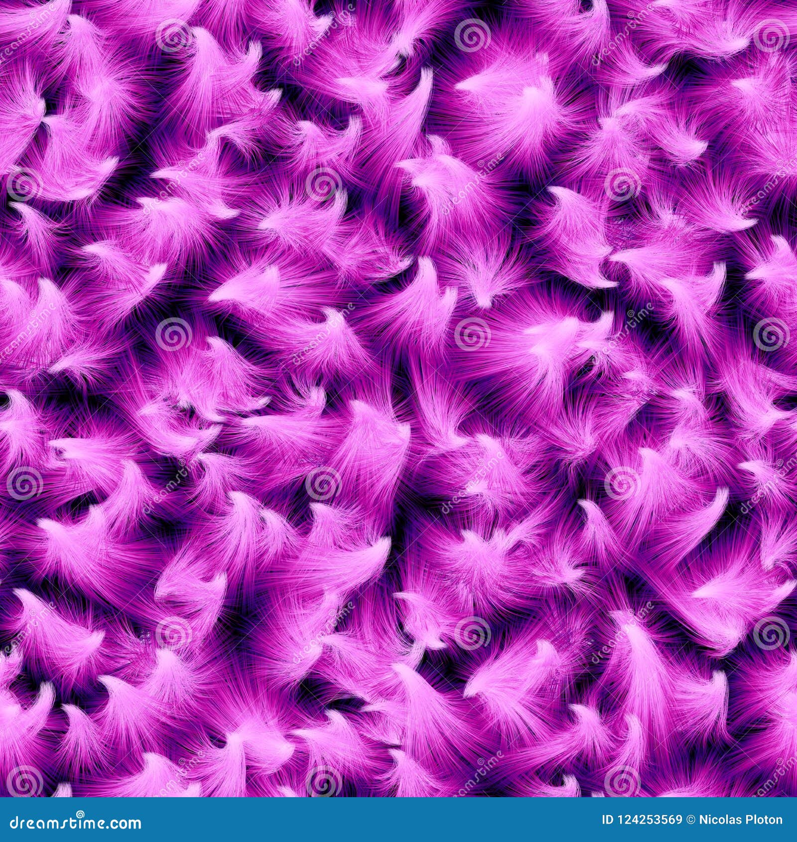 Seamless Pattern of Pink Fur Stock Image - Image of pattern, close ...