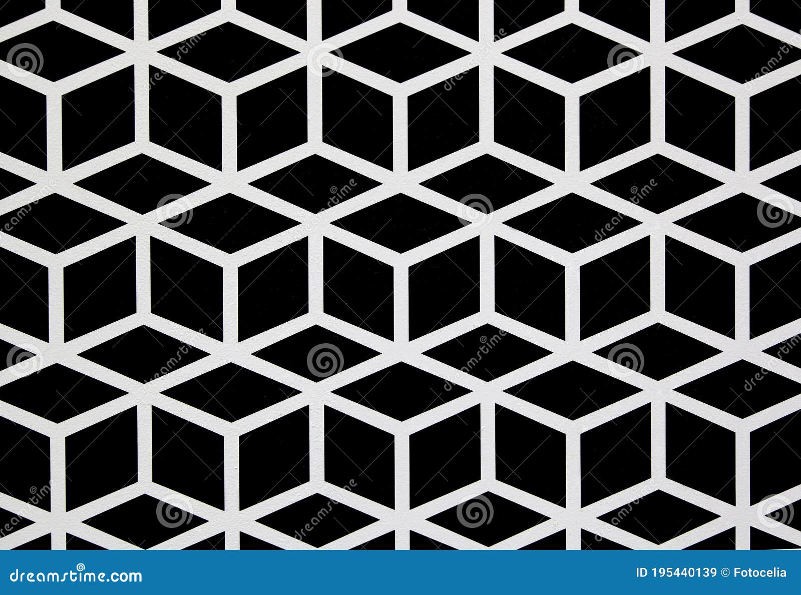 Three-dimensional Rhombus Wall Stock Image - Image of geometric ...