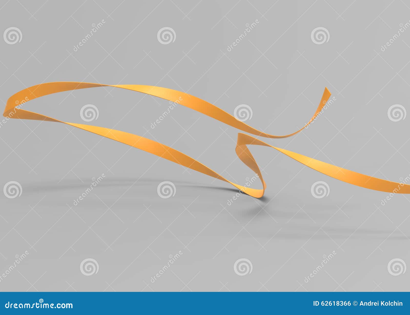 Three dimensional ribbon stock illustration. Illustration of concept ...