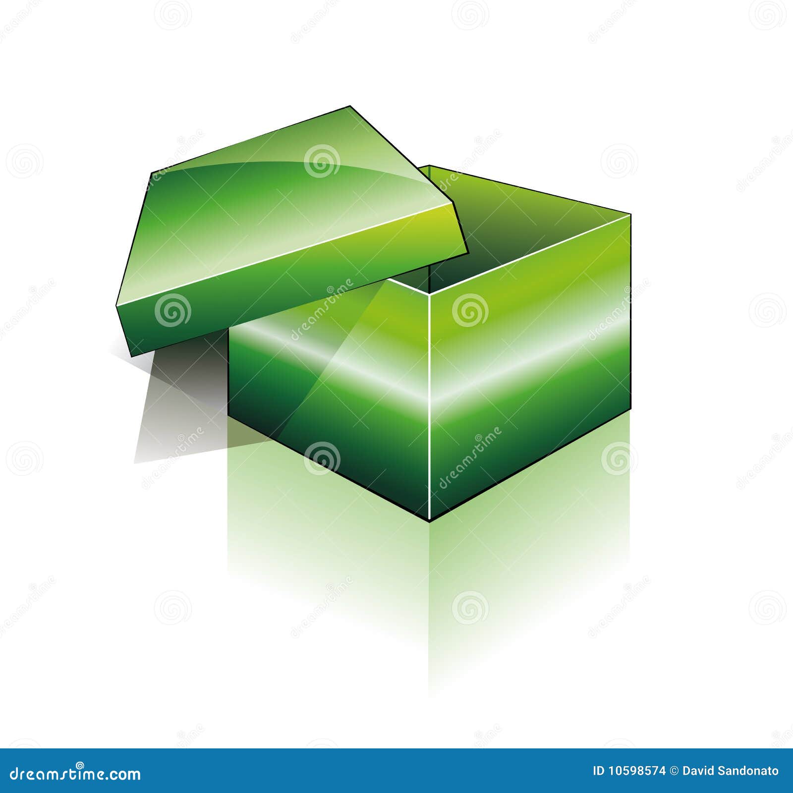 Three Dimensional Shiny Box Stock Vector - Illustration of background ...