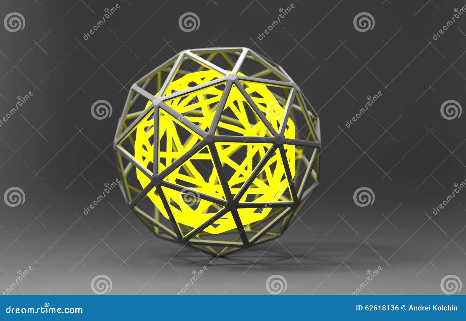 Three dimensional sphere stock illustration. Illustration of ball ...