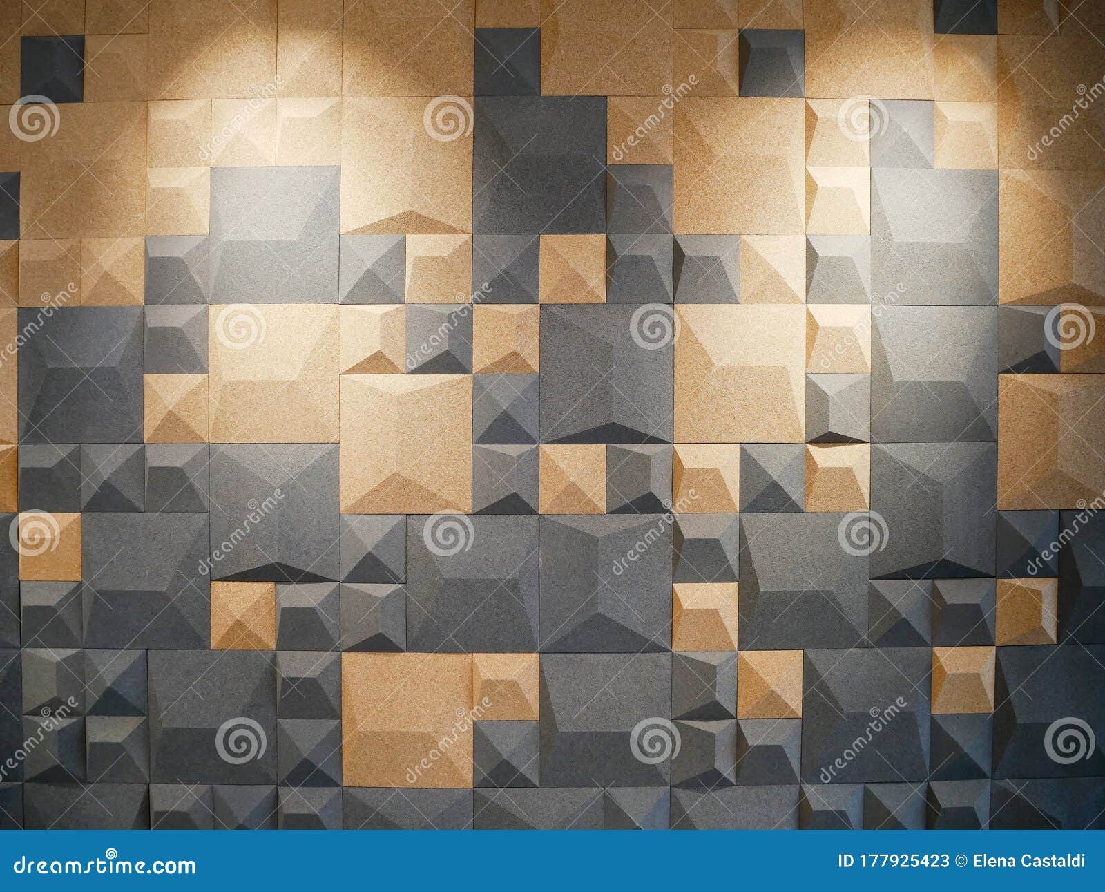 Three-dimensional Square Tiles for Interior Decoration Stock Image ...