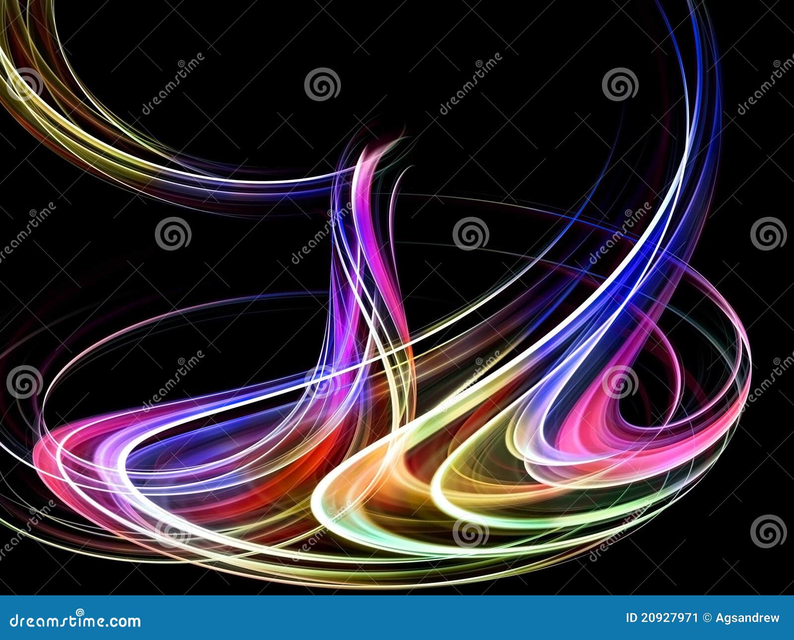 Three Dimensional Swirl Abstract Stock Illustration - Illustration of ...