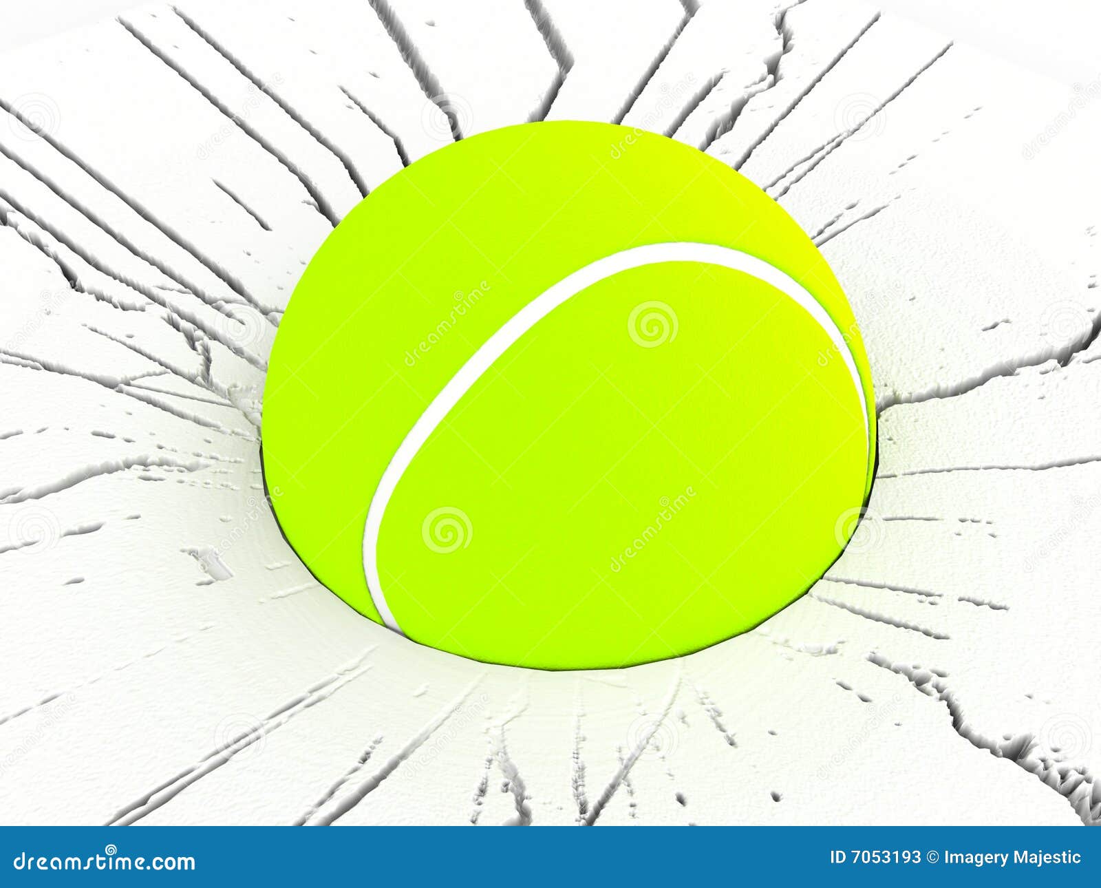 Three Dimensional Tennis Ball Stock Illustration - Illustration of ...