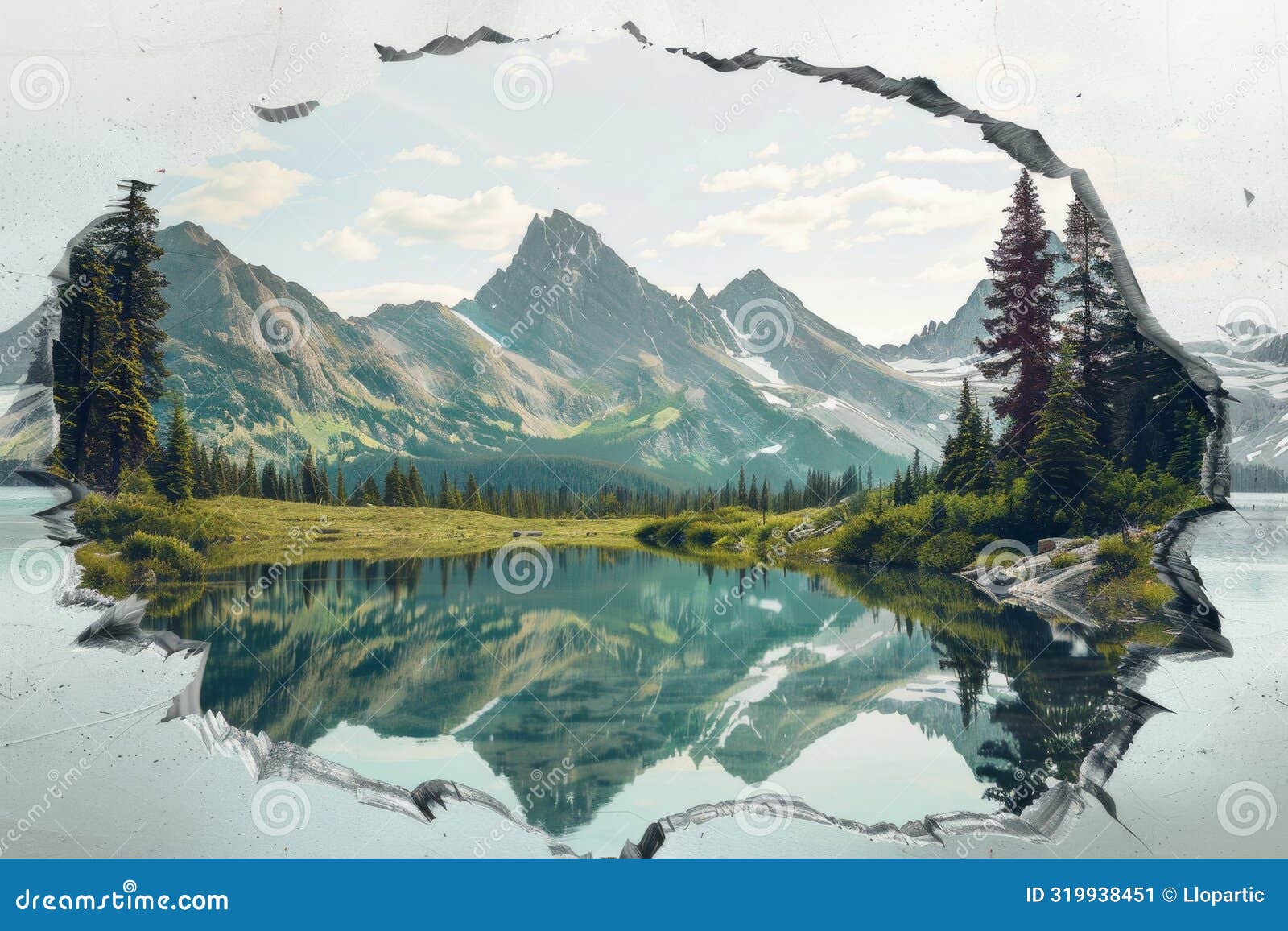 Topographic Map With River, Vector Stock Illustration | CartoonDealer ...