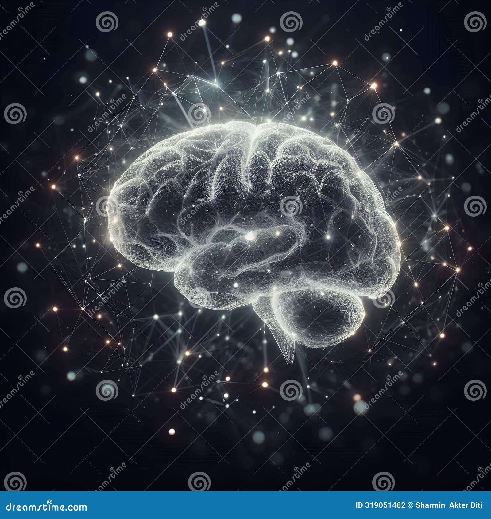 Neural Pathways With Myelin Damage Royalty-Free Illustration ...