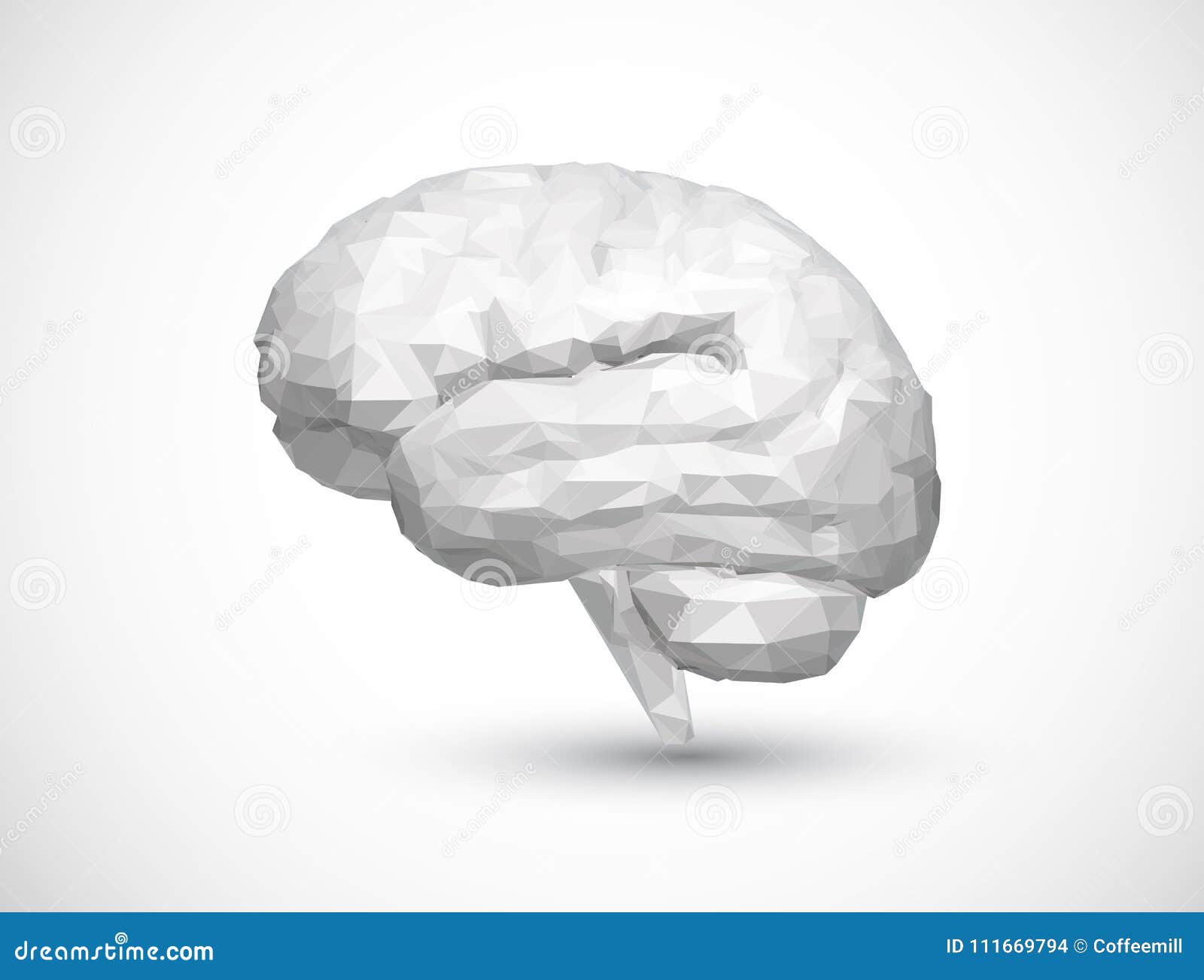 Three-dimensional Vector Brain.design Stock Vector - Illustration of ...
