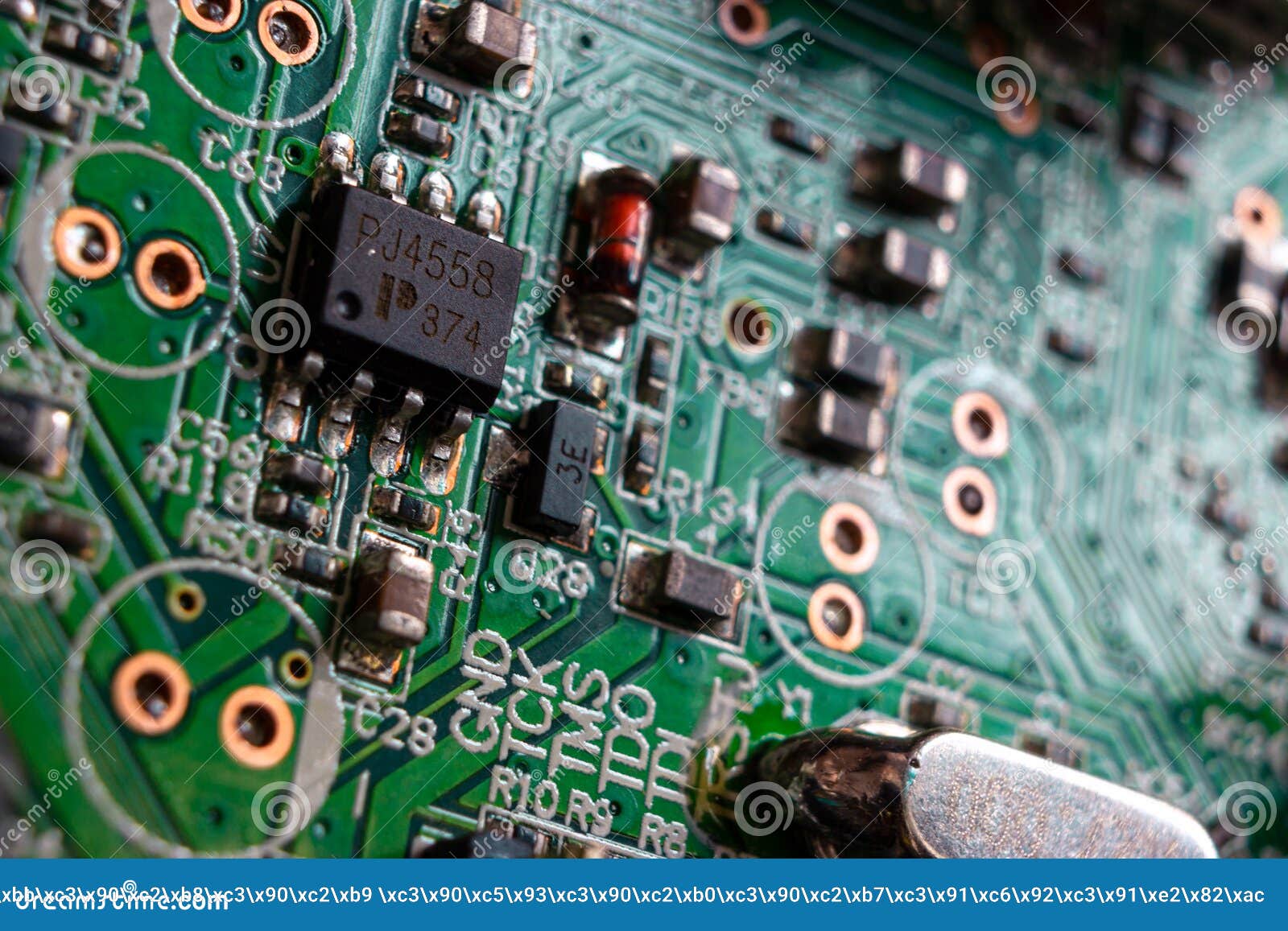 Three-dimensional View of the Electronic Board of a Digital Set-top Box ...