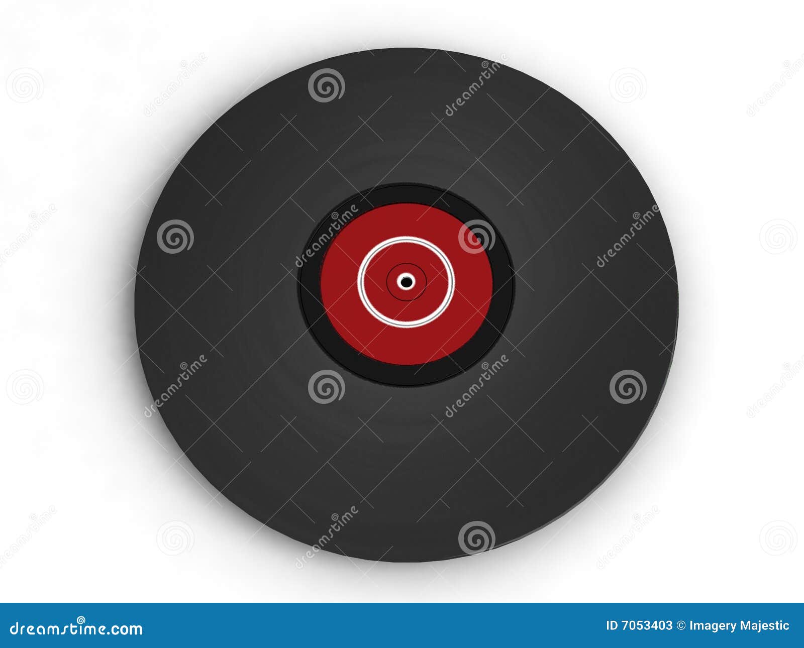 Three Dimensional Vintage Vinyl Record Picture. Image: 7053403