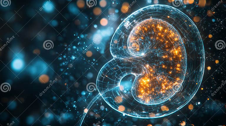 Three-Dimensional Visualization of Human Liver Anatomy Stock Photo ...