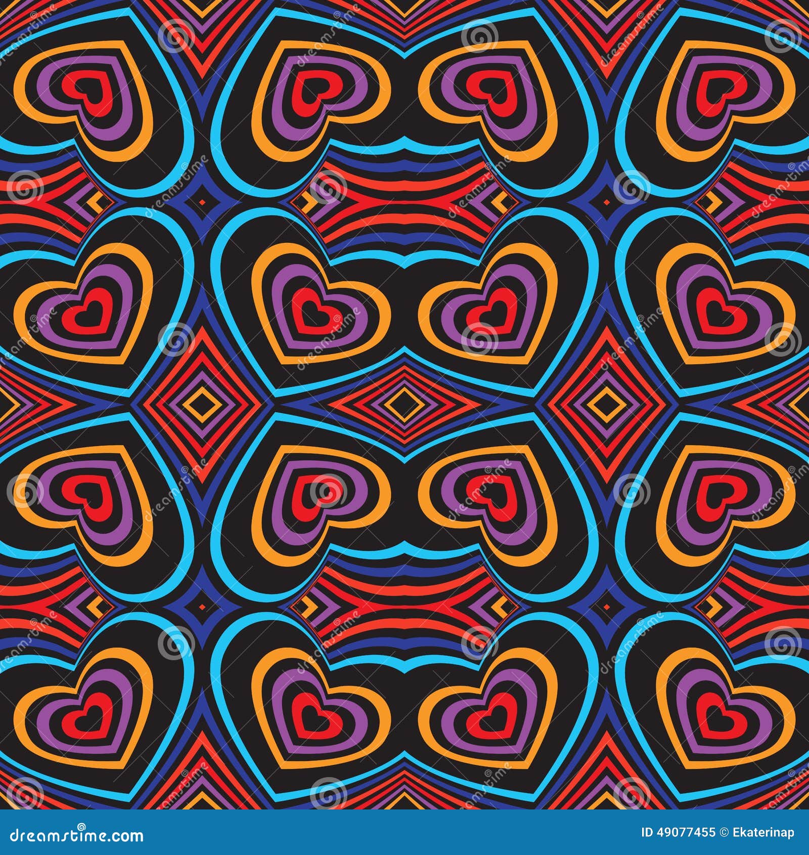 Three-dimensional Volumetric Seamless Pattern. Vector Stock Vector ...