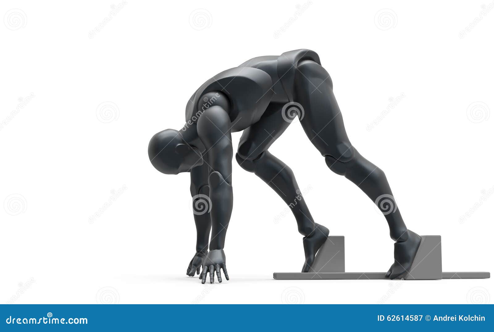 Three Dimensional White Human Run Stock Illustration - Illustration of ...