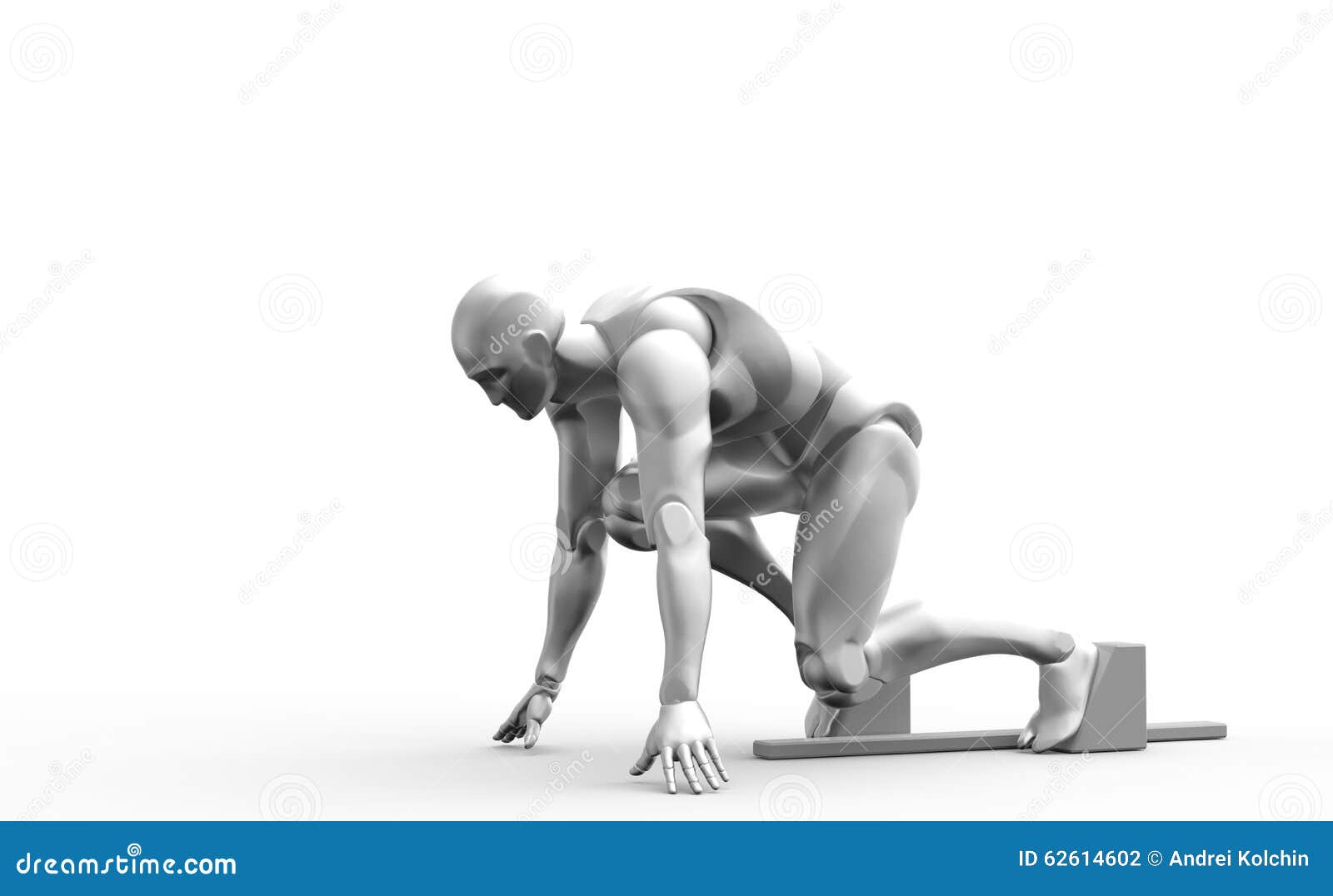 Three Dimensional White Human Run Stock Illustration - Illustration of ...
