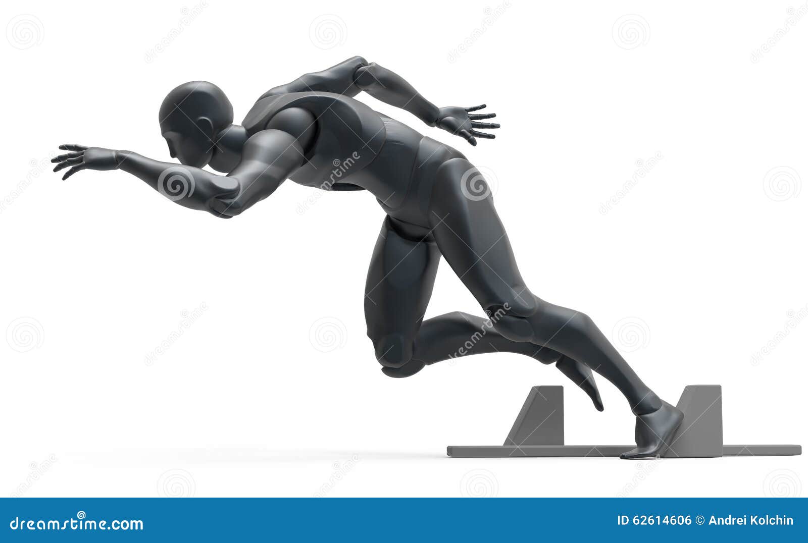 Three Dimensional White Human Run Stock Illustration - Illustration of ...