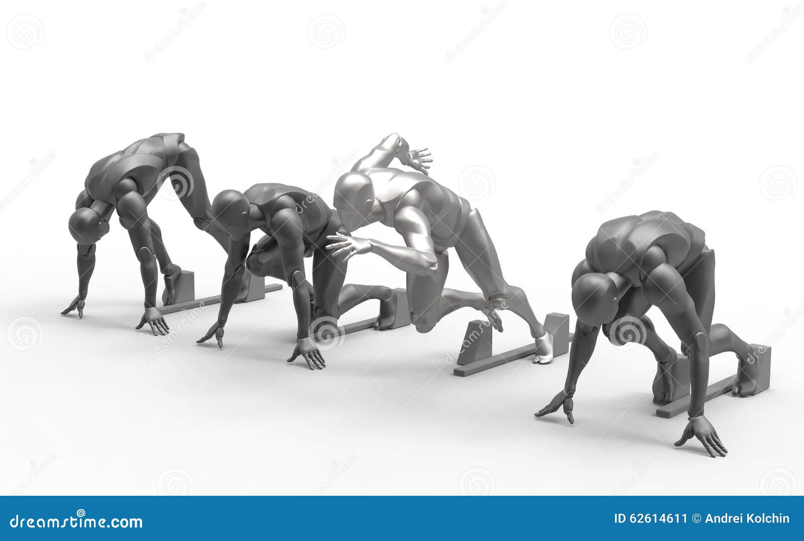 Three Dimensional White Human Run Stock Illustration - Illustration of ...