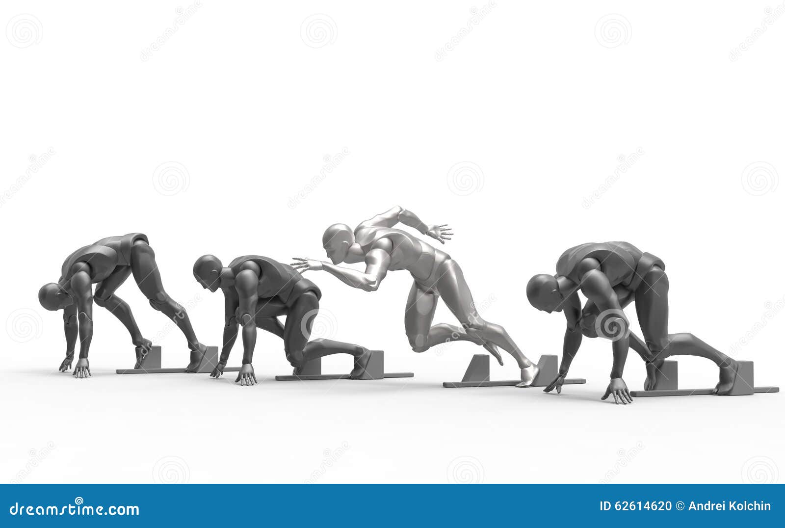 Three Dimensional White Human Run Stock Illustration - Illustration of ...