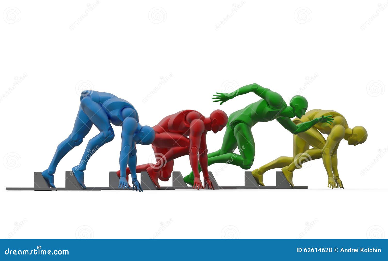 Three Dimensional White Human Run Stock Illustration - Illustration of ...