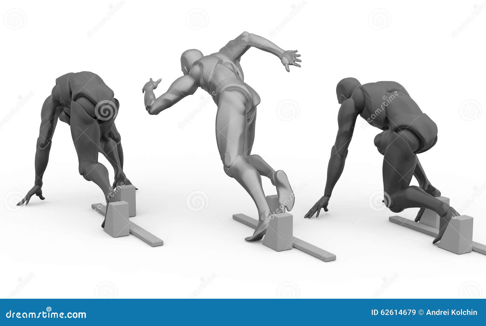 Three Dimensional White Human Run Stock Illustration - Illustration of ...