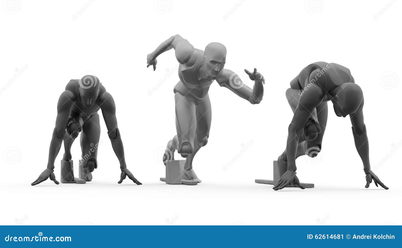 Three Dimensional White Human Run Stock Illustration - Illustration of ...