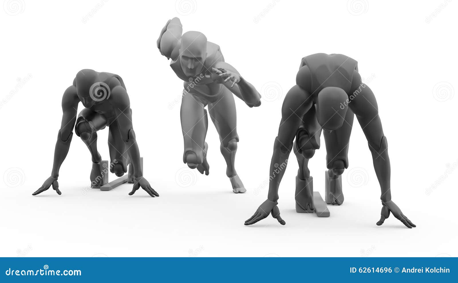 Three Dimensional White Human Run Stock Illustration - Illustration of ...
