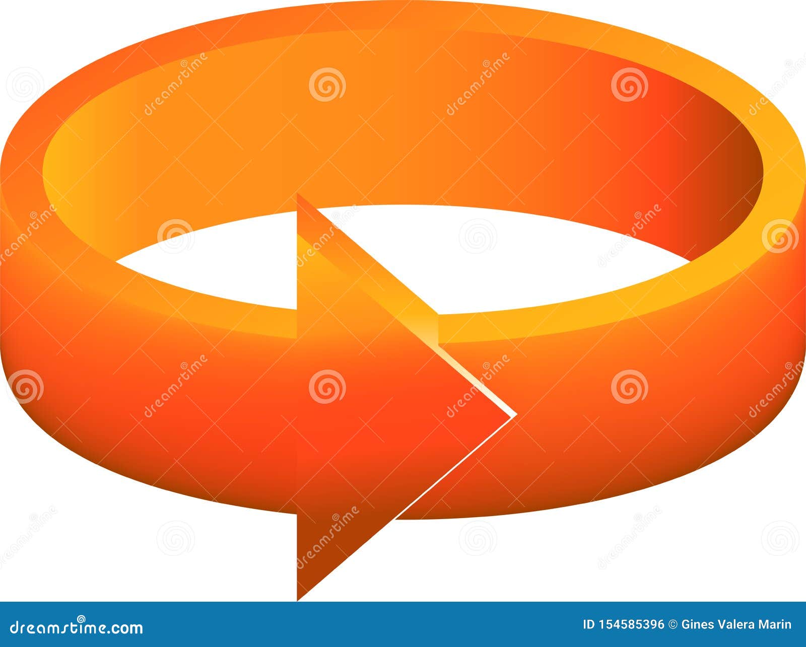 Circular Path Outline Infographic Vector Illustration | CartoonDealer ...