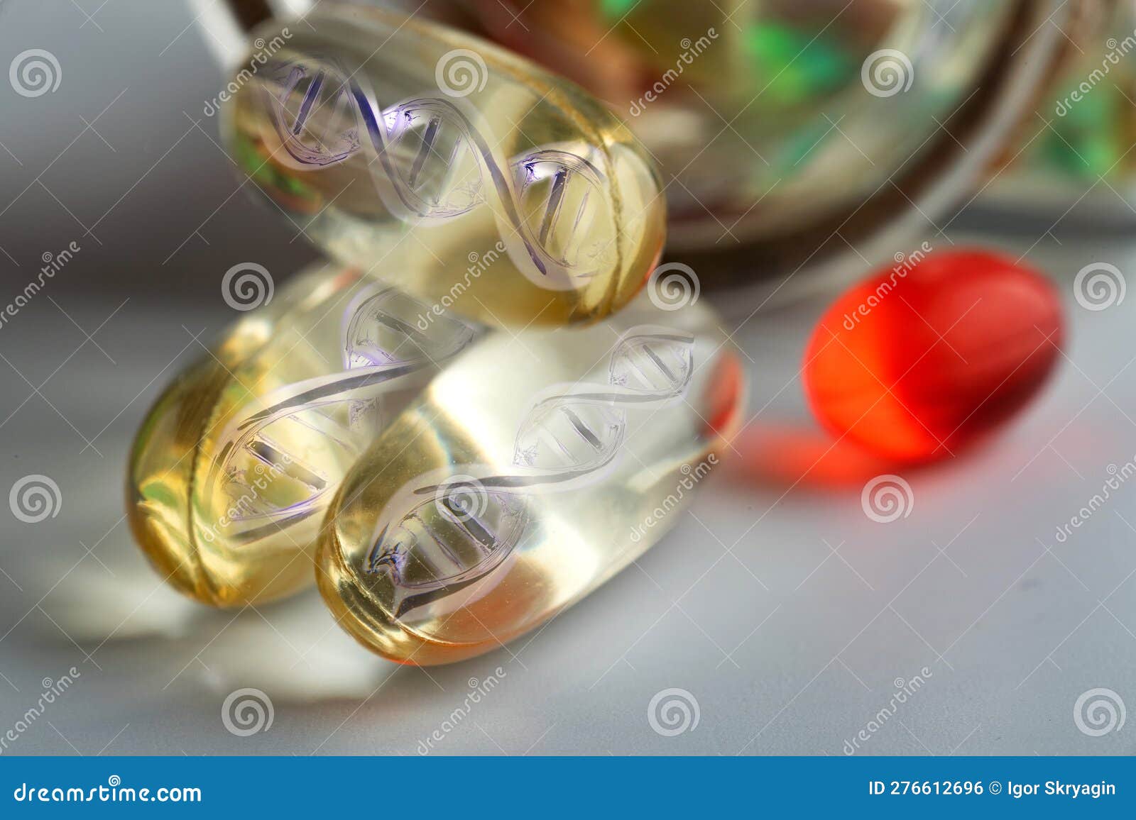 Three DND Pills Close-up. Space for Text Stock Photo - Image of drug ...
