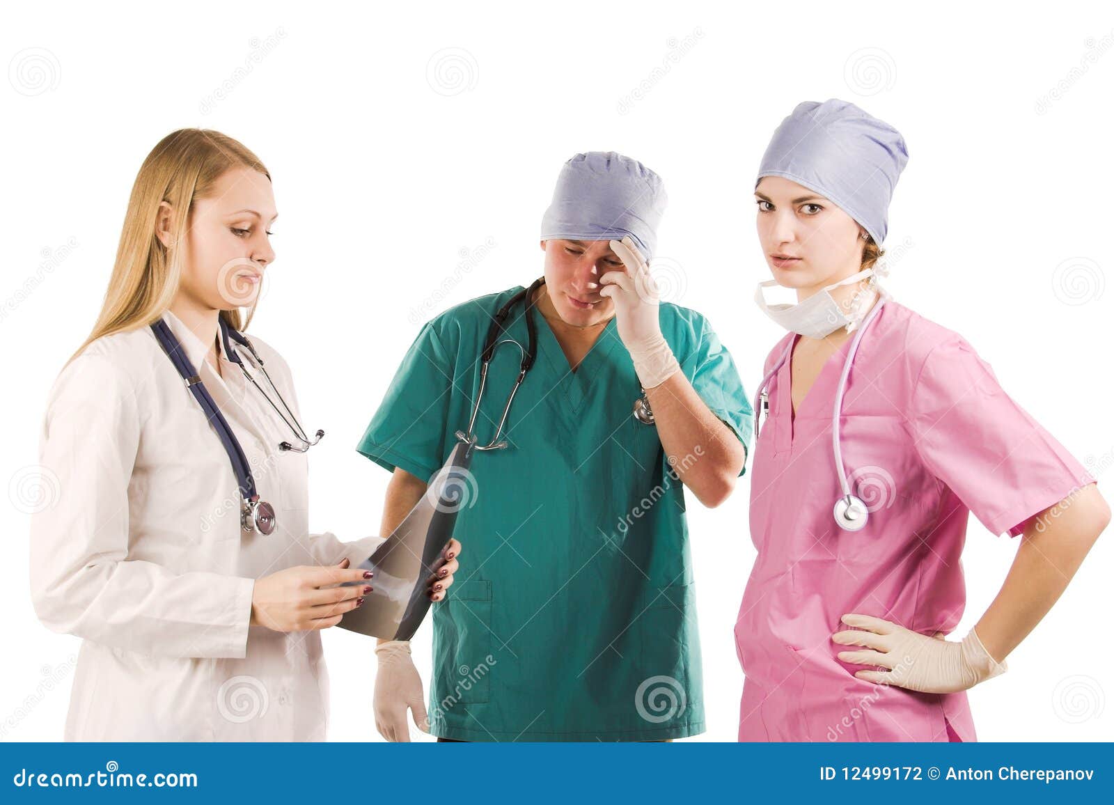 Three doctors stock photo. Image of patient, professional - 12499172