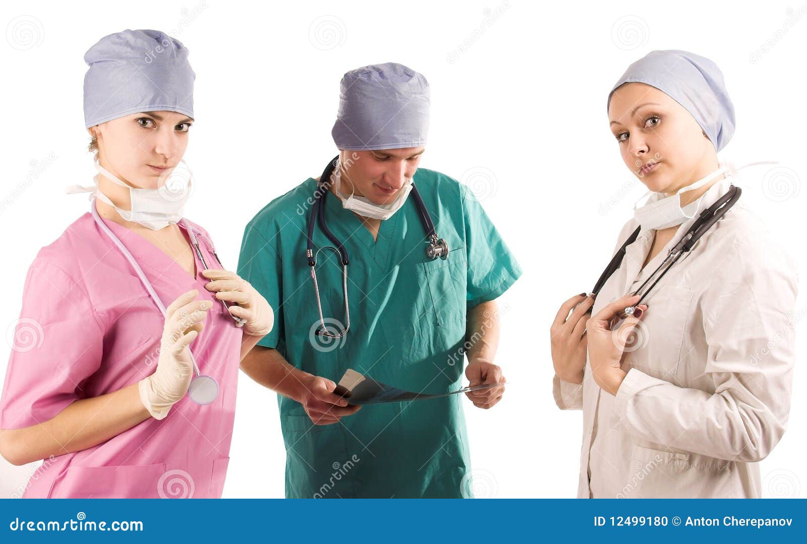 Three doctors stock photo. Image of adult, expressing - 12499180