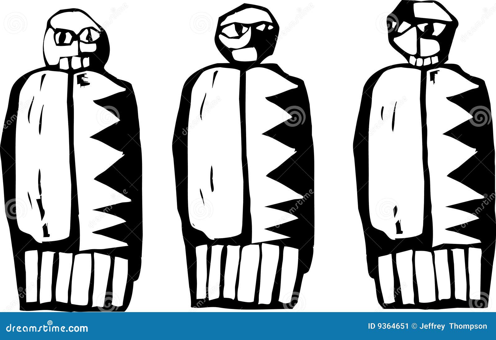 Three Dolls Royalty-Free Cartoon | CartoonDealer.com #9048791